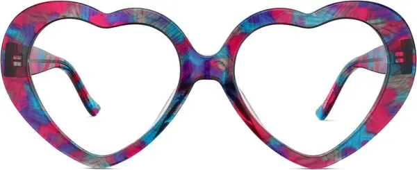 Zenni Heart Glasses Plastic Full Rim Frame