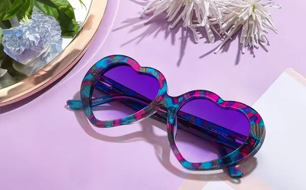 Zenni Heart Glasses Plastic Full Rim Frame