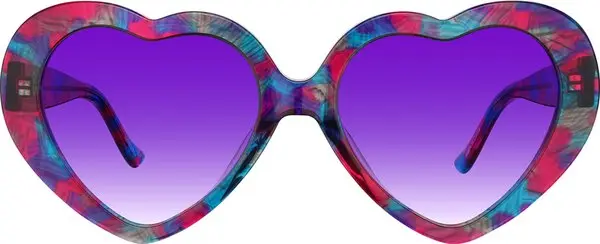 Zenni Heart Glasses Plastic Full Rim Frame