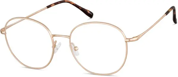Zenni Round Full Rim Eyeglasses - Gold