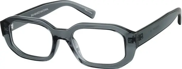 Zenni Geometric Full Rim Frame Glasses - Gray