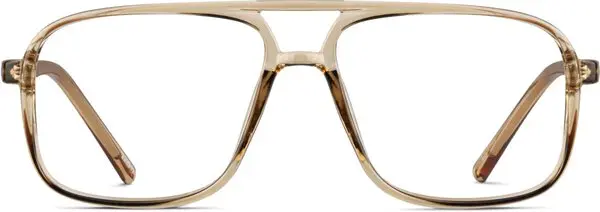 Zenni Retro Aviator Eyeglasses - Brown