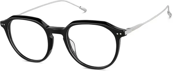 Zenni Round Full Rim Frame - Black