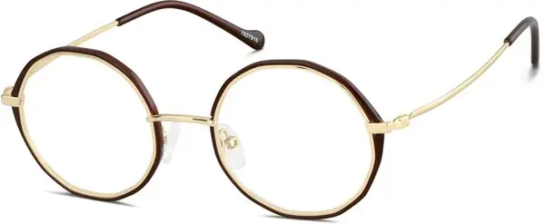 Zenni Round Full Rim Frame - Brown