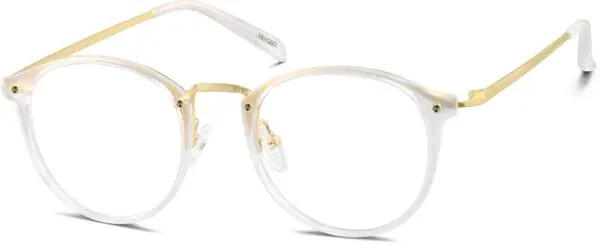 Zenni Round Full Rim Frame - Clear
