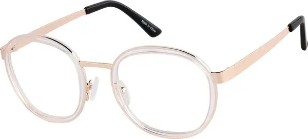 Zenni Round Full Rim Frame - Clear