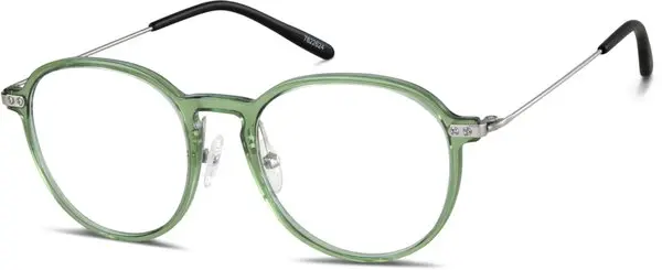 Zenni Round Full Rim Frame - Green