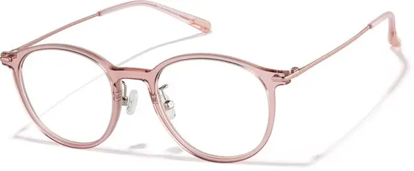 Zenni Round Full Rim Eyeglasses - Pink
