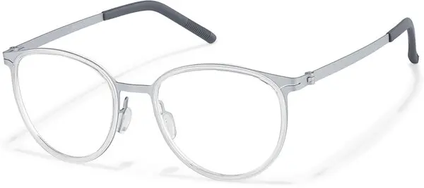 Zenni Round Full Rim Eyeglasses - Silver