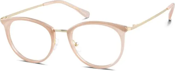 Zenni Round Full Rim Frame - Taupe