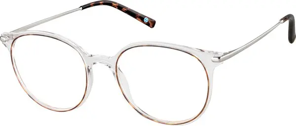 Zenni Round Full Rim Eyeglasses Frame - Tortoiseshell