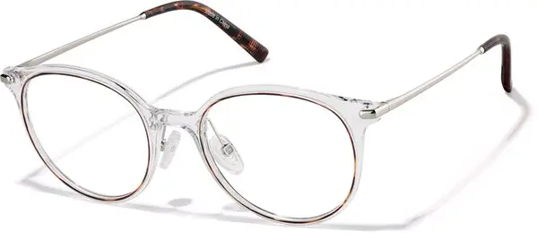 Zenni Mixed Material Round Eyeglasses - Tortoiseshell