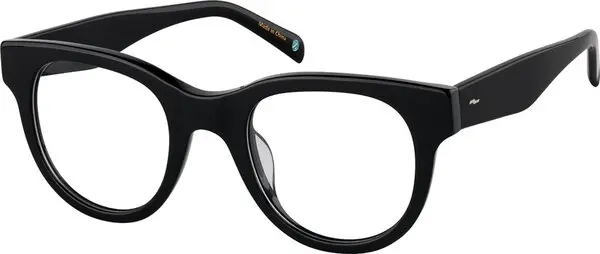 Zenni Retro Round Eyeglasses - Black