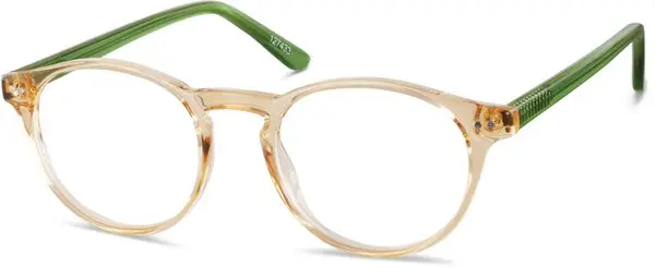 Zenni Retro Round Eyeglasses - Citrine
