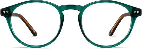 Zenni Retro Round Eyeglasses - Emerald