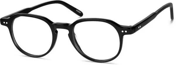 Zenni Vintage Geometric Full Rim Eyeglasses - Black
