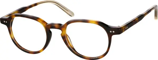 Zenni Vintage Geometric Full Rim Eyeglasses - Tortoiseshell