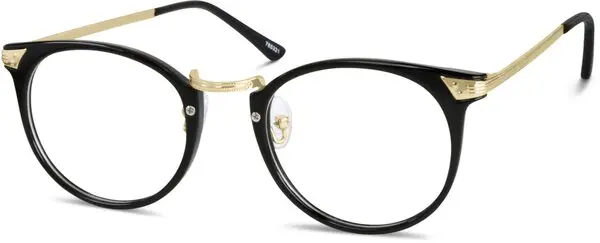 Zenni Retro Round Eyeglasses - Black