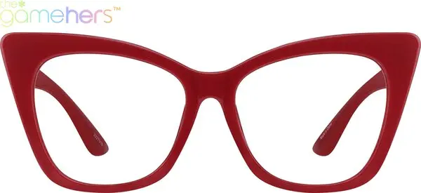 Zenni Cat-eye Full Rim Frame Glasses - Red