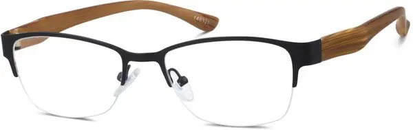 Zenni Rectangle Half Rim Eyeglasses