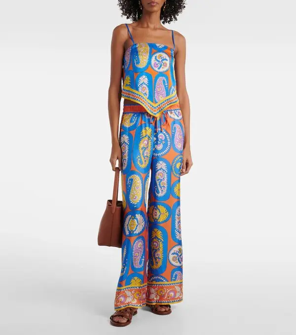 ALEMAIS Flores Printed Top - Multicoloured