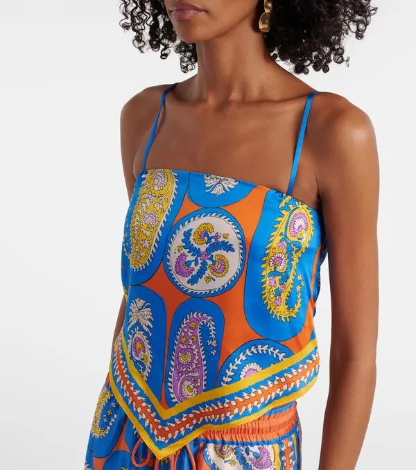 ALEMAIS Flores Printed Top - Multicoloured