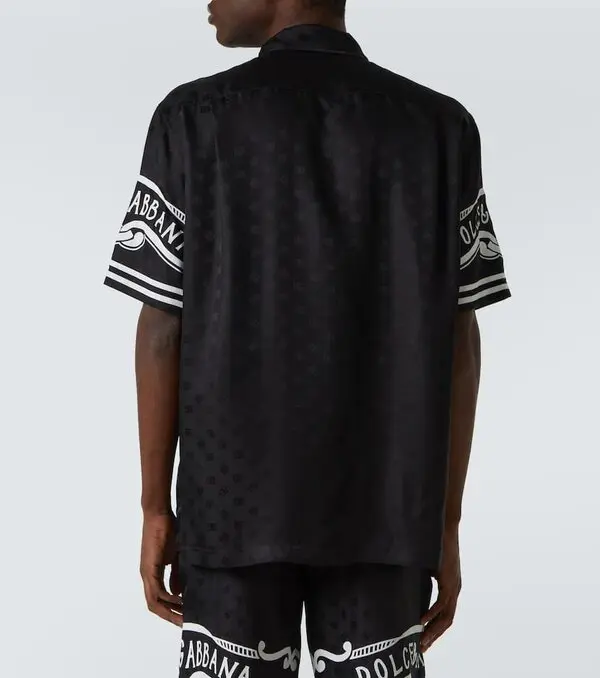 Dolce & Gabbana Printed Silk Twill Shirt