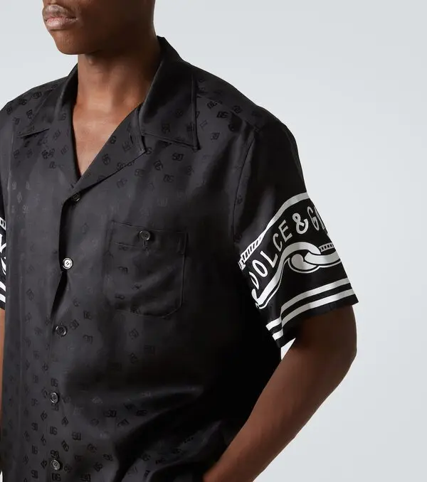 Dolce & Gabbana Printed Silk Twill Shirt
