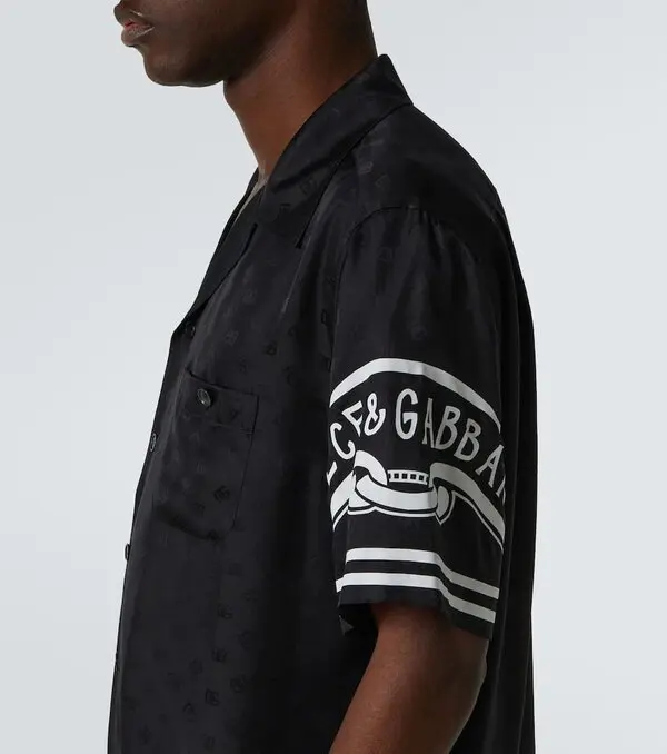 Dolce & Gabbana Printed Silk Twill Shirt