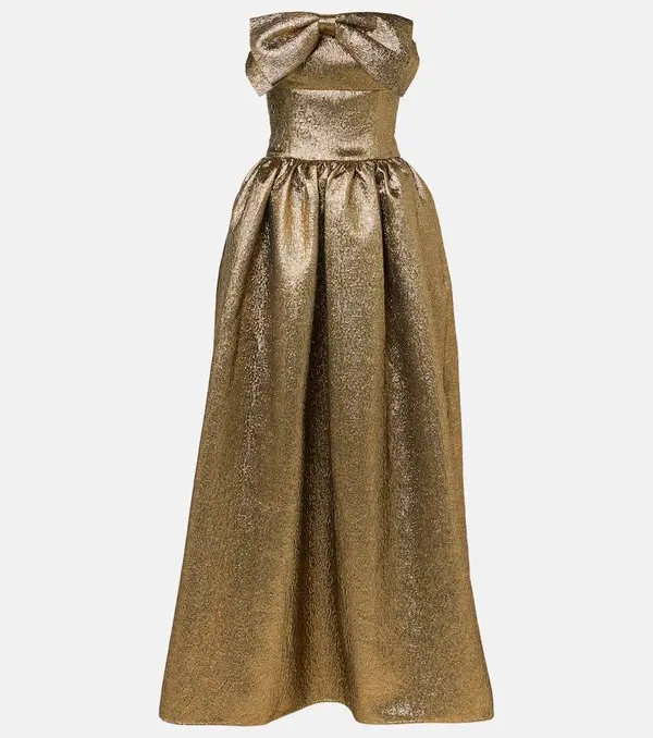 SELF-PORTRAIT Lamé Jacquard Gown