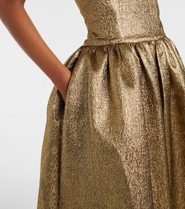 SELF-PORTRAIT Lamé Jacquard Gown