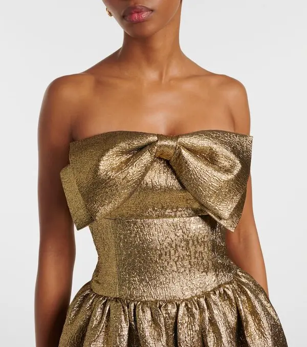 SELF-PORTRAIT Lamé Jacquard Gown