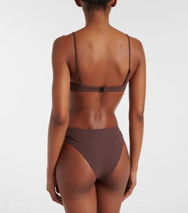 Faithfull The Brand Evora Bikini Top - Brown
