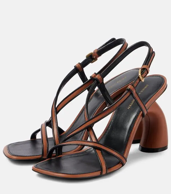 Dries Van Noten Leather Heeled Sandals