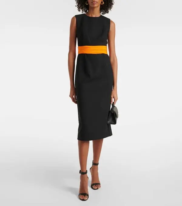 Carolina Herrera Wool Cocktail Dress