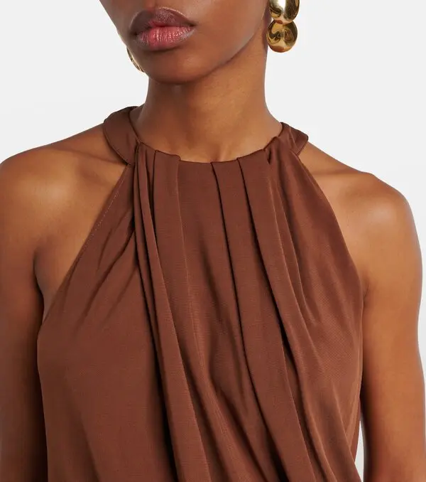 JW Anderson Draped Halterneck Crepe Top