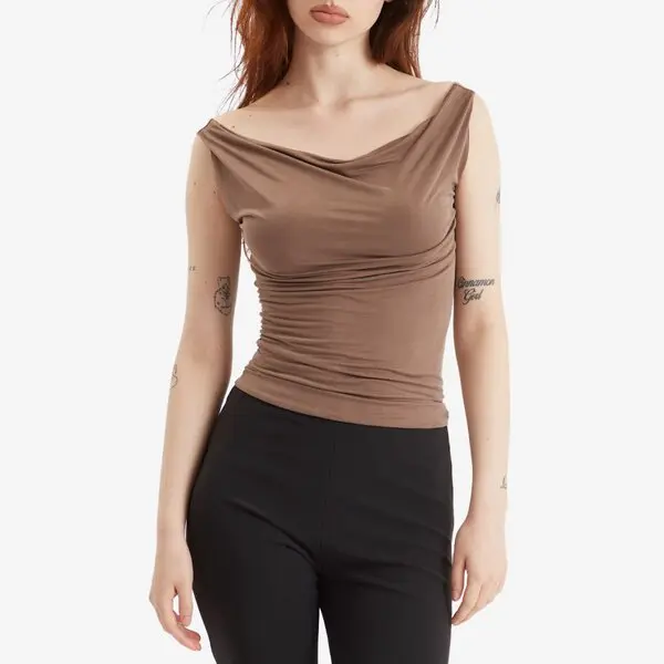 PEACHY DEN Kylie Top - Mocha