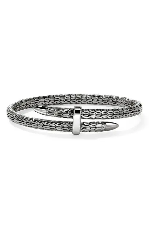 John Hardy Spear Flex Cuff - Dark Sterling Silver
