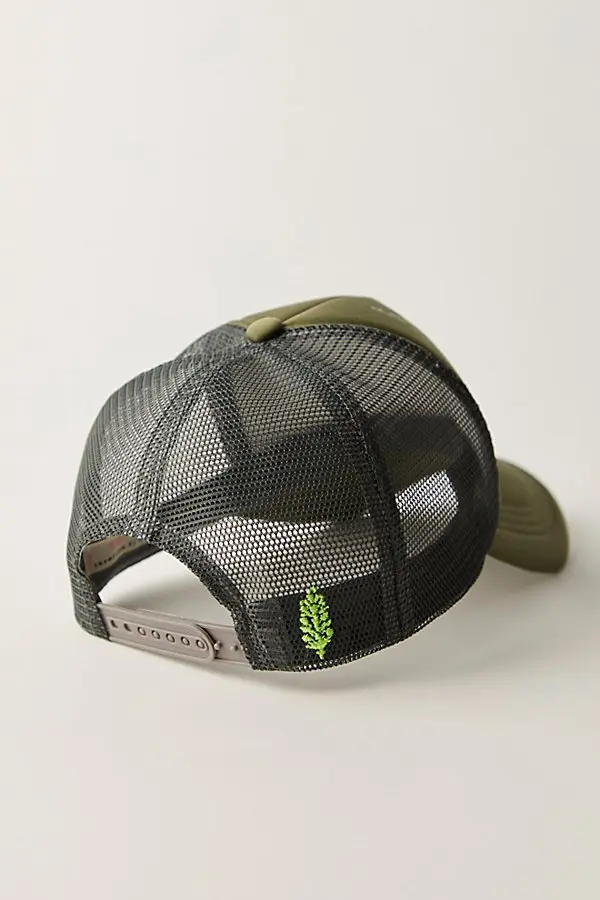 Free People Trail Runner Trucker Hat In Olive - 48% Off 