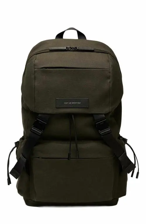 WANT Les Essentiels Bishop Organic Cotton Canvas Backpack - Green