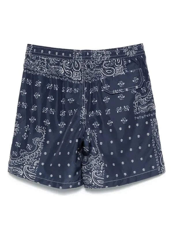Eleventy Paisley-print Swim Shorts