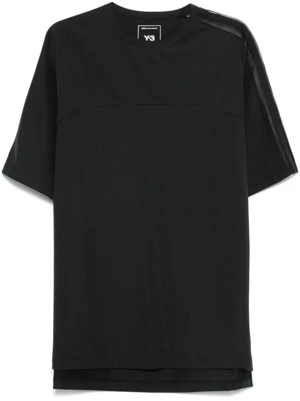 Y3 Mesh 3-stripes T-shirt
