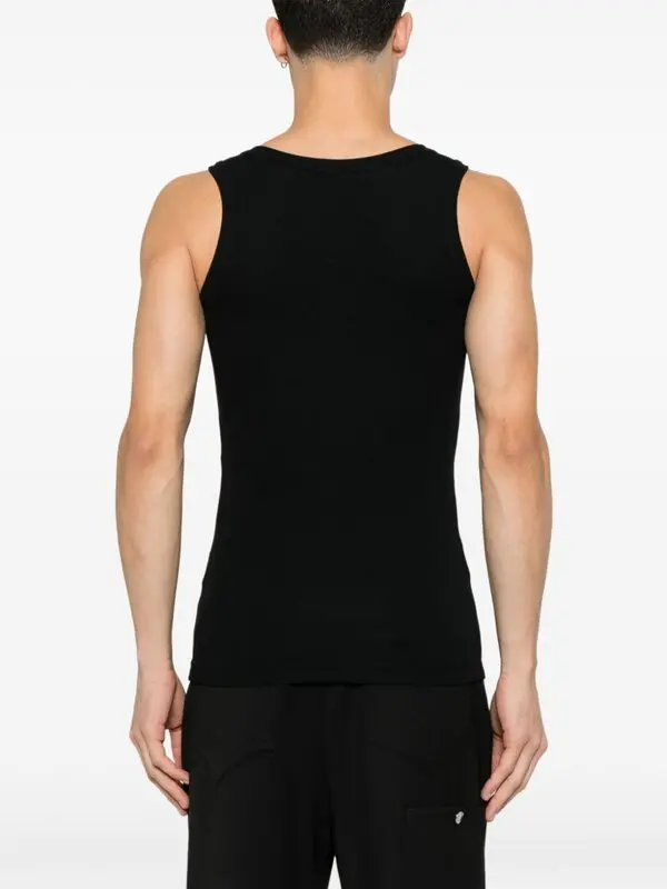 Alexander McQueen Skull-embroidered Tank Top - Black
