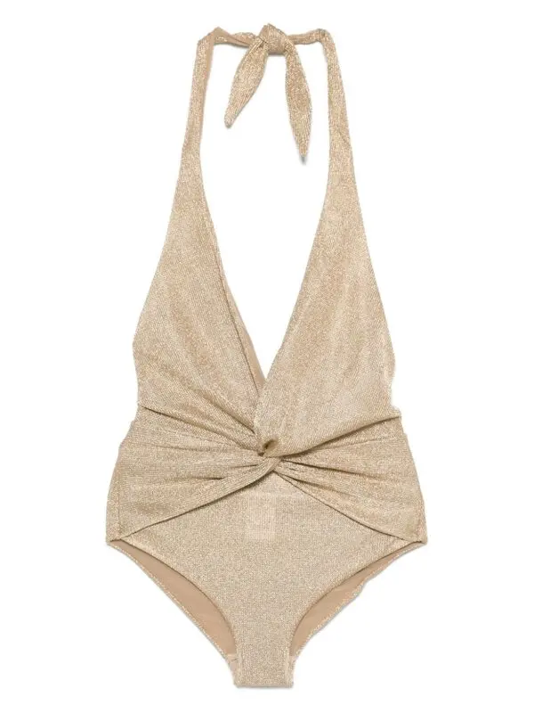 Giuseppe Di Morabito Metallic Swimsuit - Gold