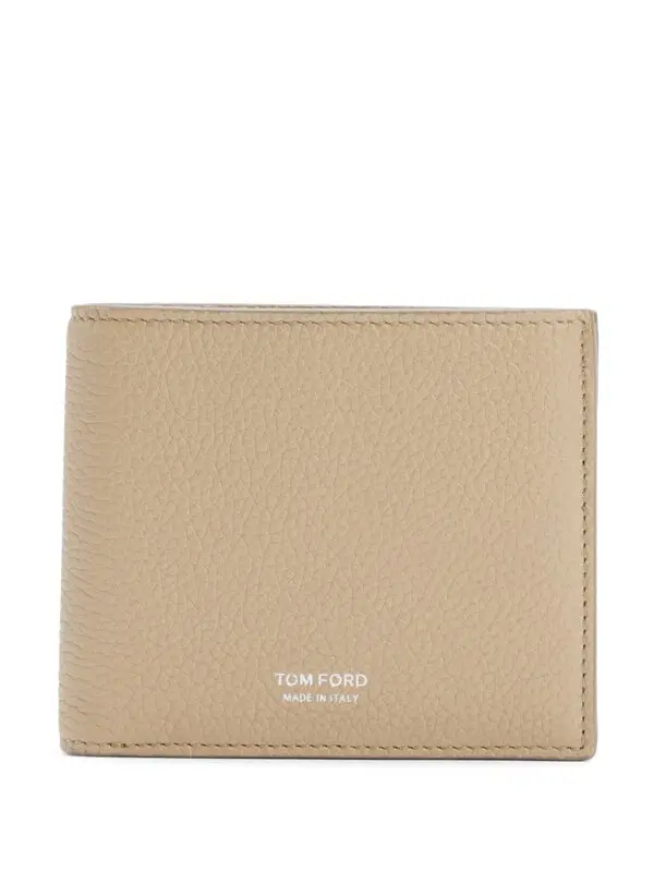 TOM FORD Leather Wallet - Neutrals