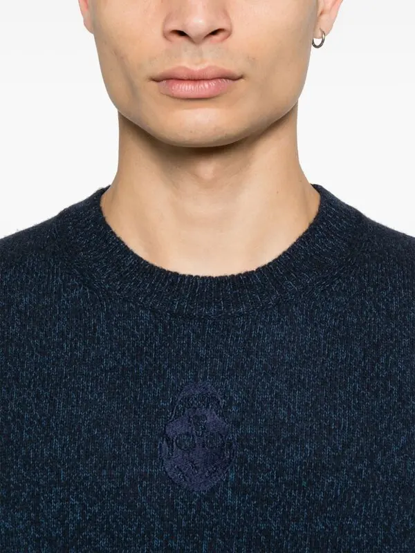 Alexander McQueen Skull-embroidered Sweater