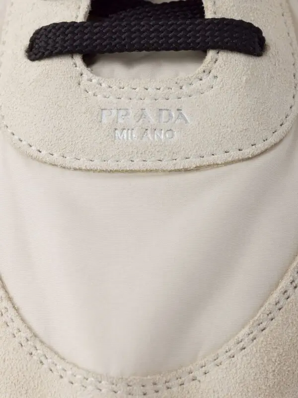 Prada Re-nylon Suede Sneakers - Neutrals