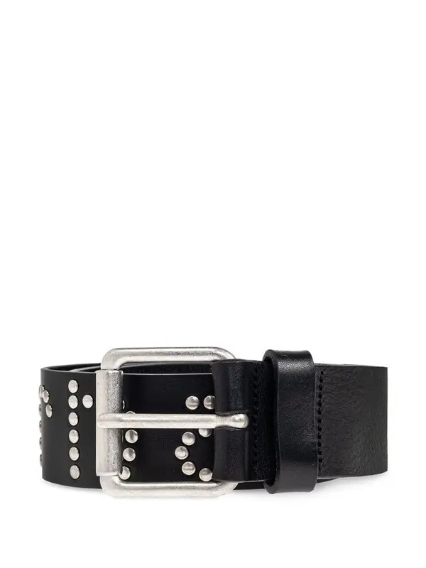 Carhartt Work In Progress Studded Leather Belt - Black
