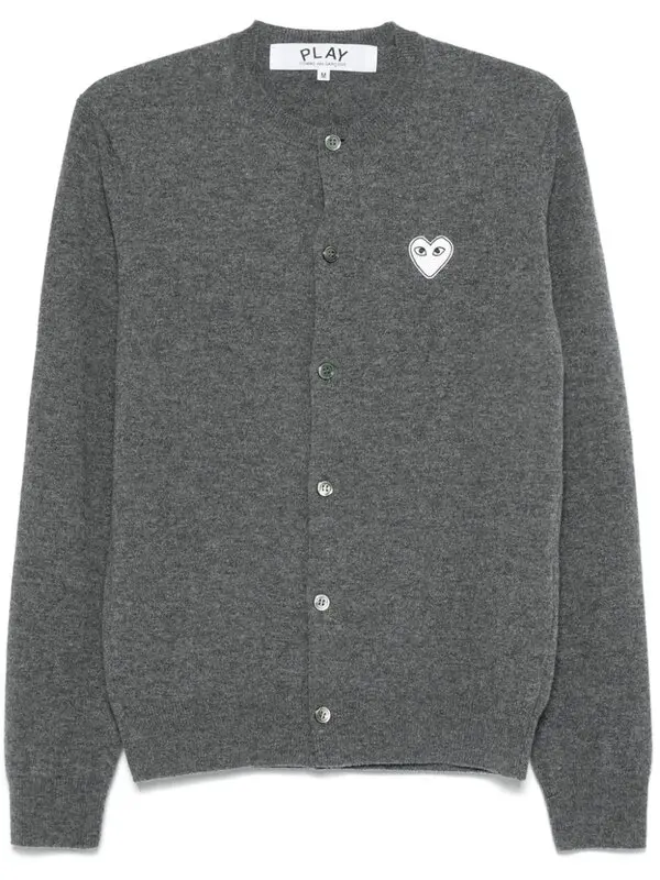 Play Comme Des Garcon Logo-patch Cardigan