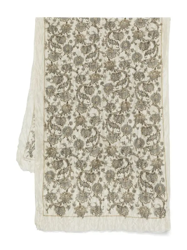 Etro Paisley-print Scarf - Neutrals